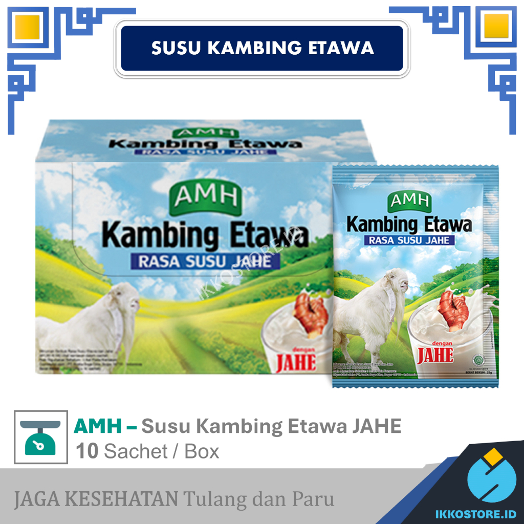 Jual AMH Kambing Etawa Rasa Jahe 1 Box (10 sachet) | Shopee Indonesia