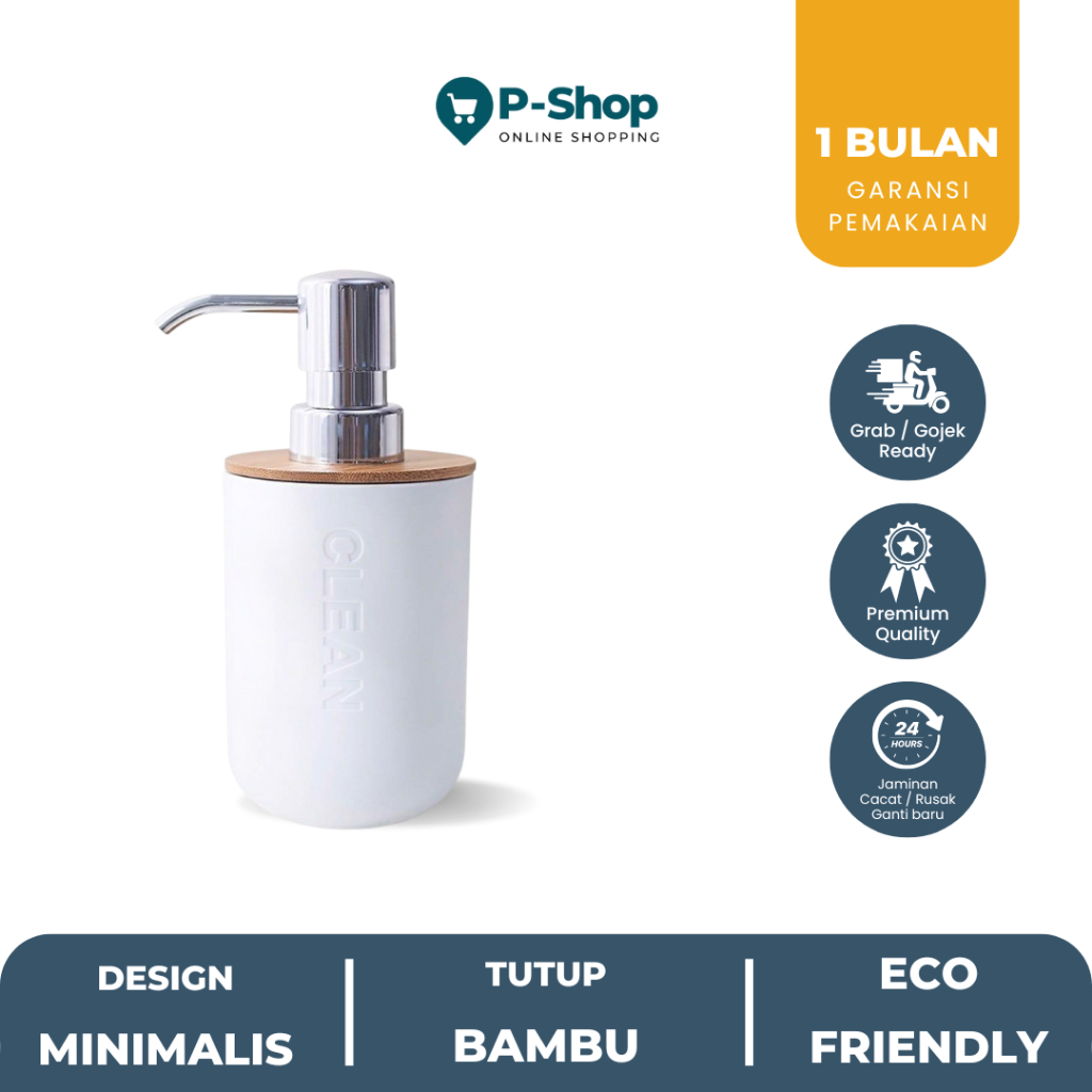Jual Tempat Sabun Cair Bambu Ramah Lingkungan Liquid Soap Dispenser 400 ...
