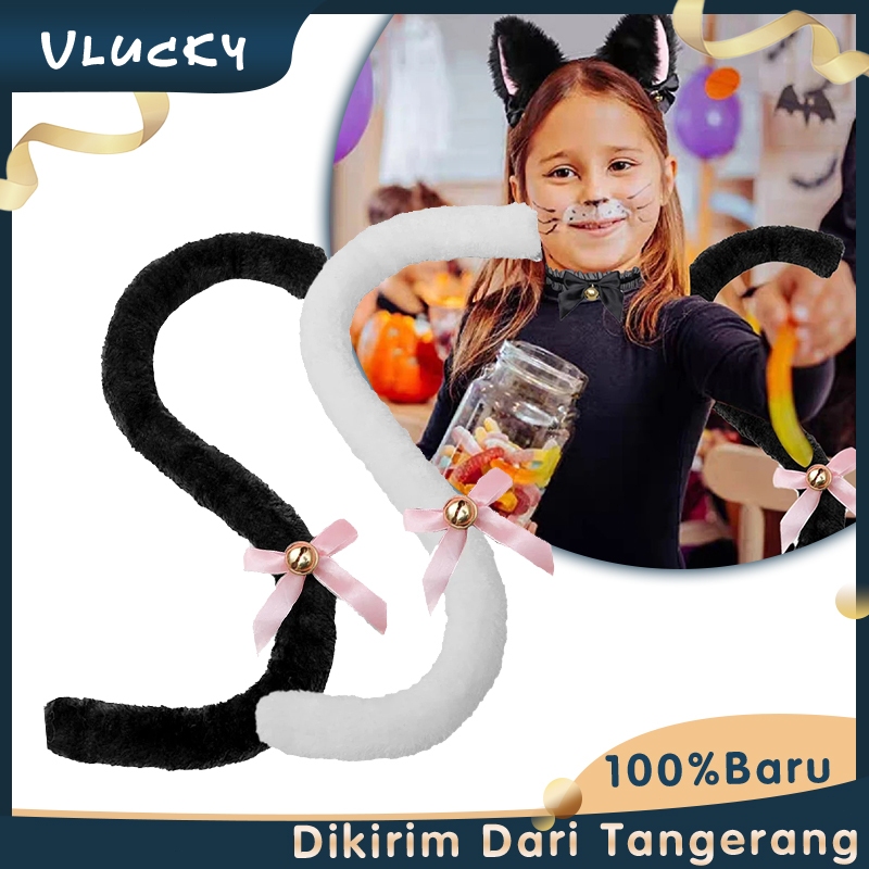 Jual Cat Tail Cosplay Ekor Kucing Buntut Cosplay Lolita Kawaii Cute ...