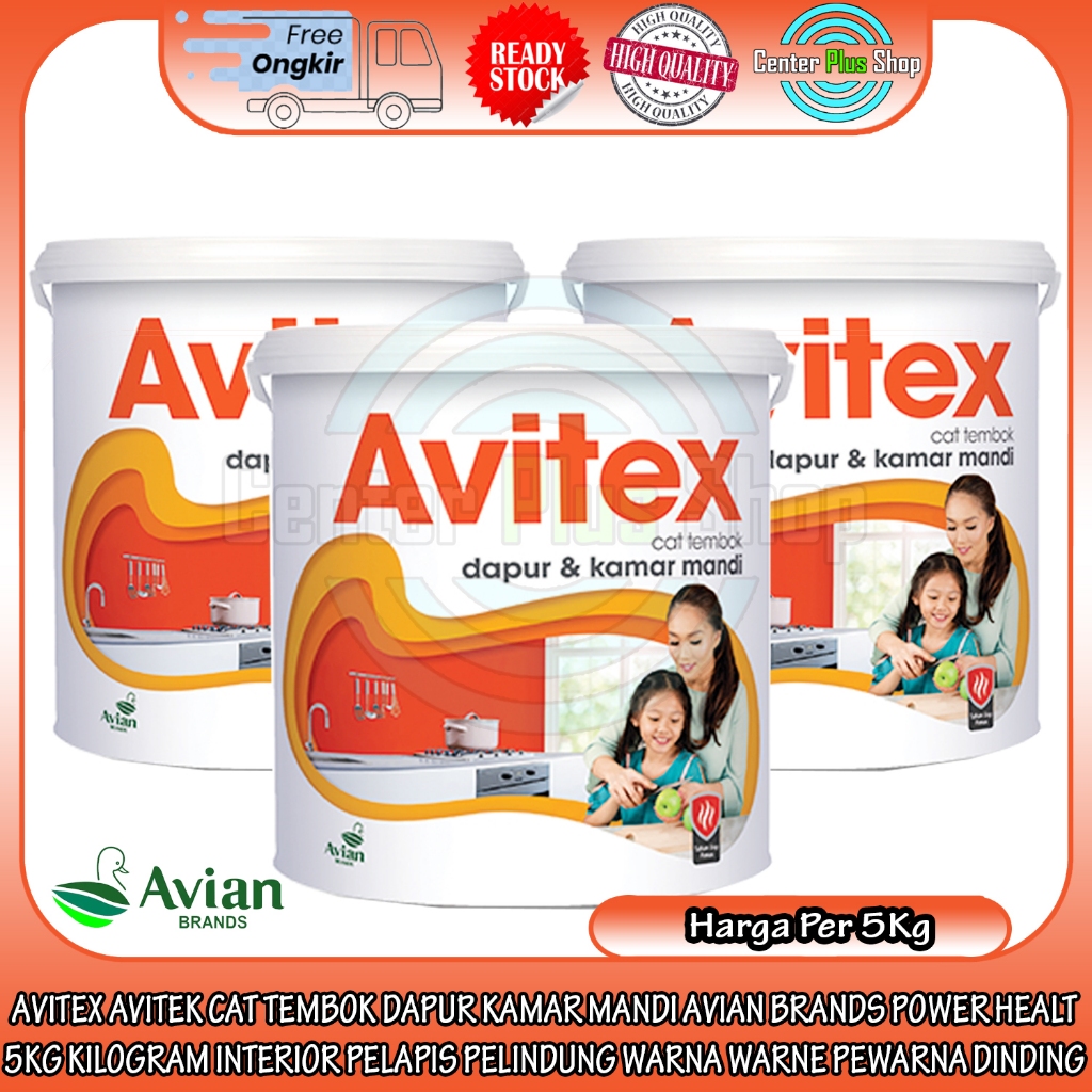 Jual AVITEX AVITEK CAT TEMBOK DAPUR KAMAR MANDI AVIAN BRANDS POWER ...
