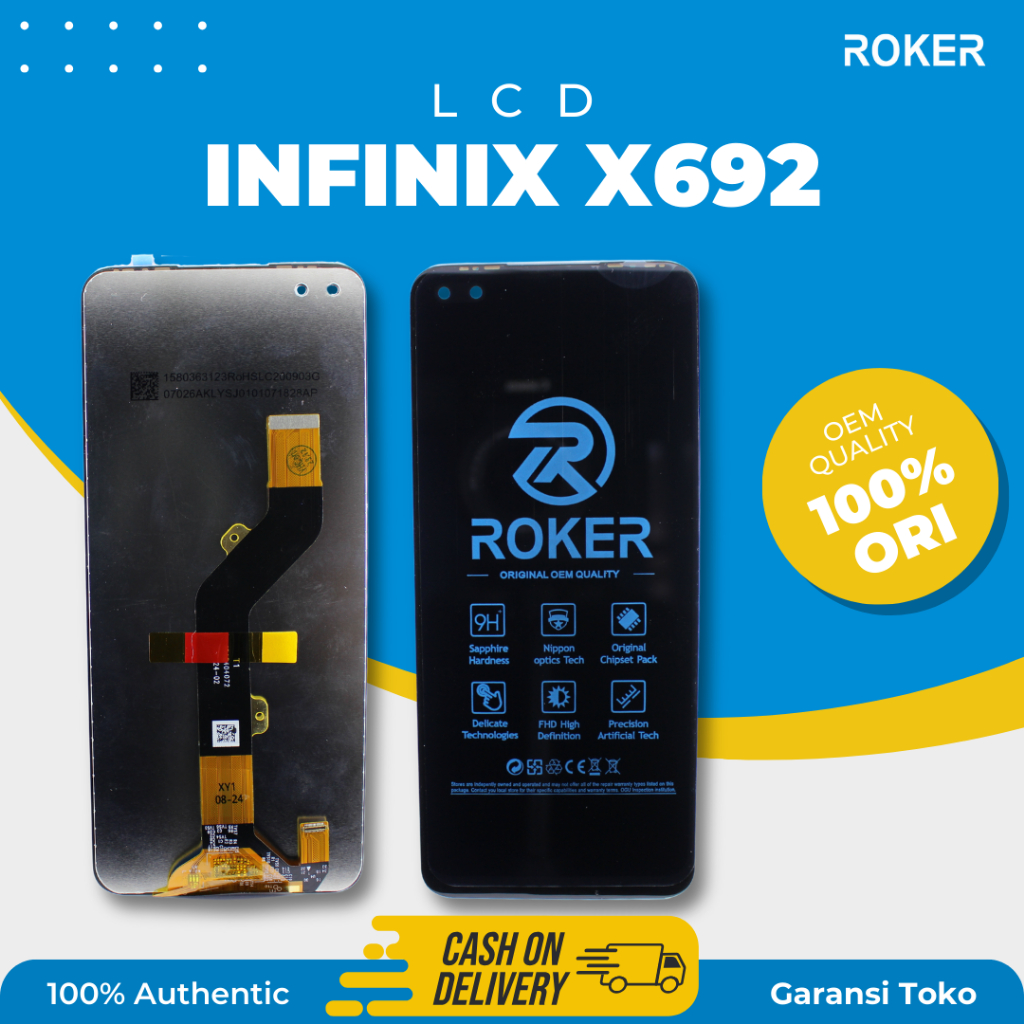 Jual LCD TOUCHSCREEN FULLSET INFINIX NOTE 8 (X692) ORIGINAL BY ROKER ...
