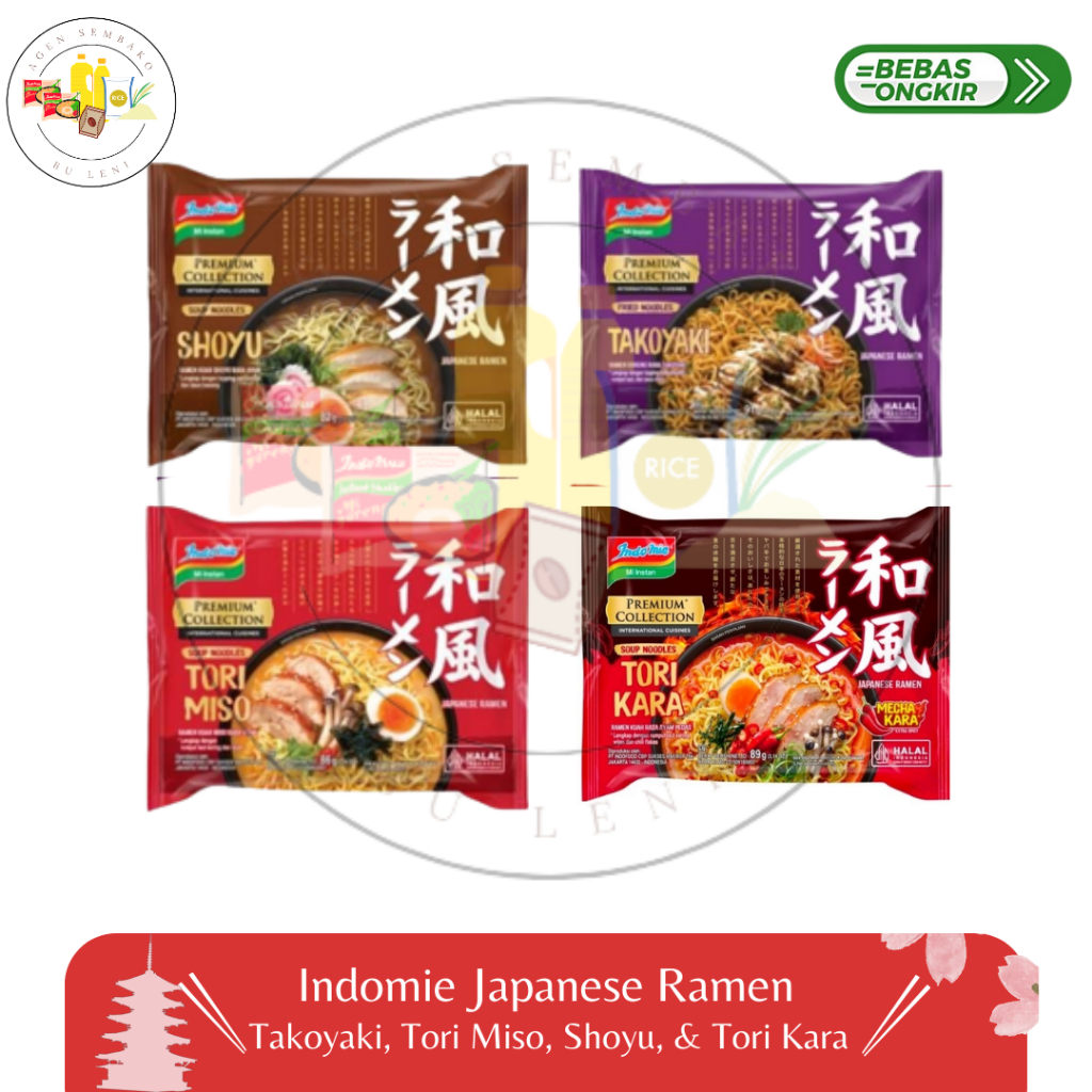 Jual YUMMY! Indomie Ramen Japanese Tori Kara, Tori Miso, Takoyaki dan Shoyu | Shopee Indonesia