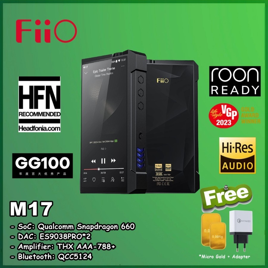 Jual FiiO M17 Flagship Portable Desktop HiRes DAP Digital Audio Player M 17 | Shopee Indonesia