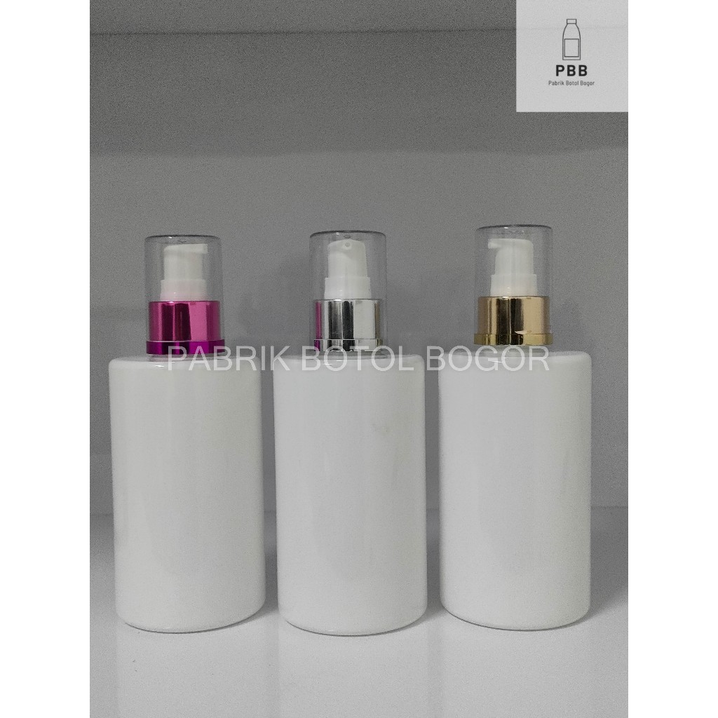 Jual BOTOL RF DIOLY 250ML PUTIH PUMP TREATMENT FULL CAP PINK GOLD SILVER GOLD 250 ML PUTIH ...