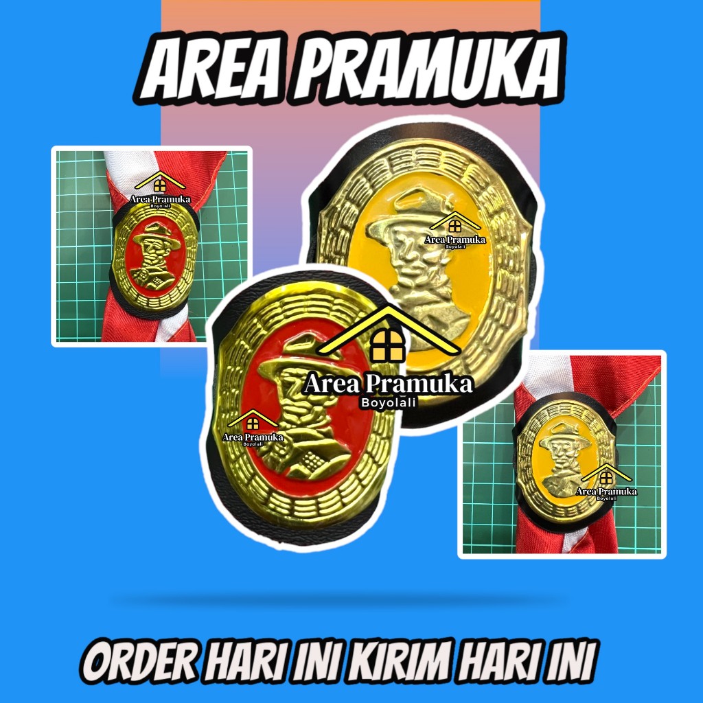 Jual Ring kacu Baden powel Kuningan kalep / ring kolong hasduk pramuka ...