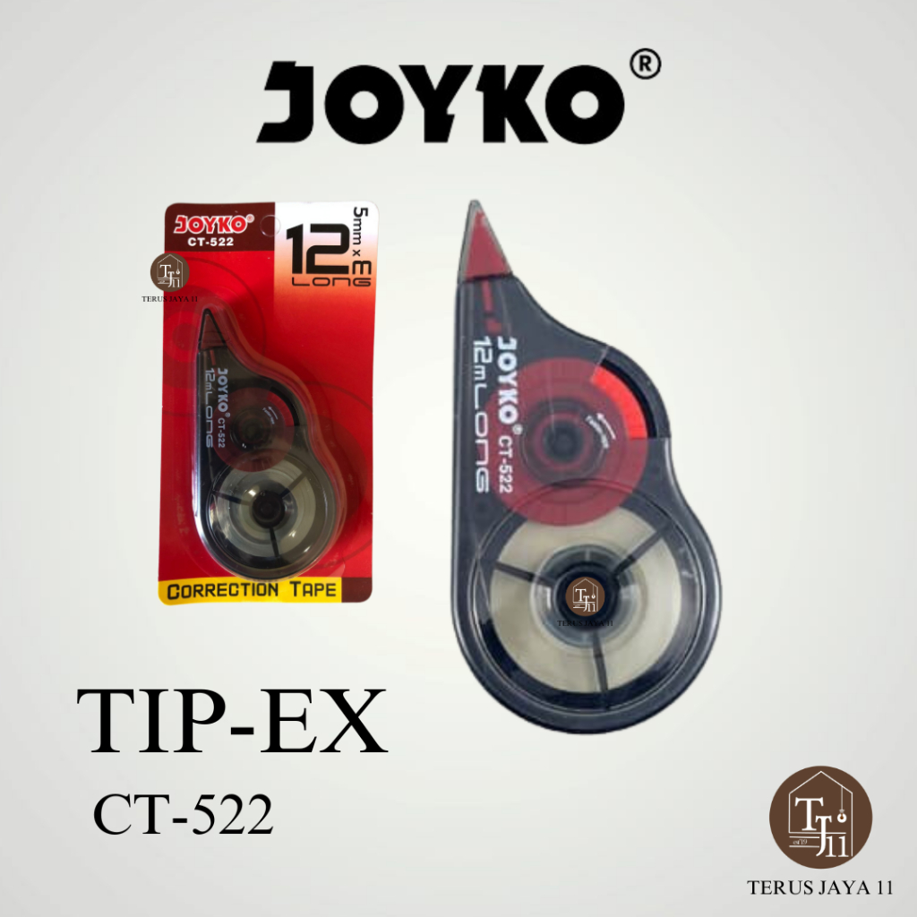 Jual JOYKO Correction Tape CT-522 / TIP-EX / TIPE X / Stipo Kertas merk ...