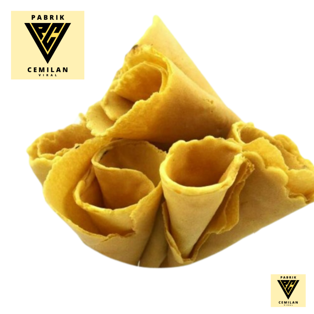 Jual PCV Crepes Semprong Kiloan 250gr KUE SEMPRONG KERUCUT Kue Semprong ...