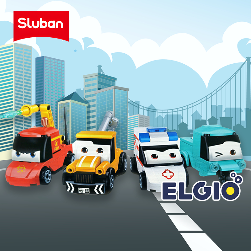 Jual Sluban Bricks Mobil Pull Back Power Bricks B1072 | Shopee Indonesia