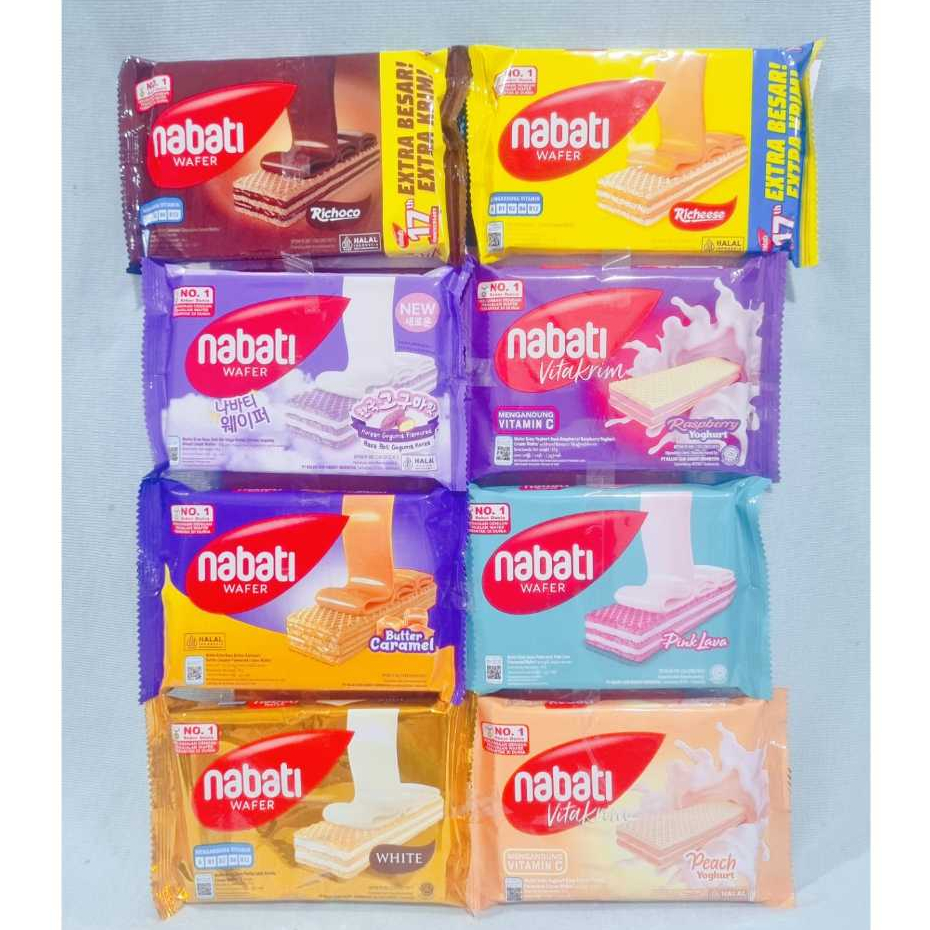 Jual Nabati Wafer Richeese / Richoco / Pink Lava / Peach Yoghurt ...