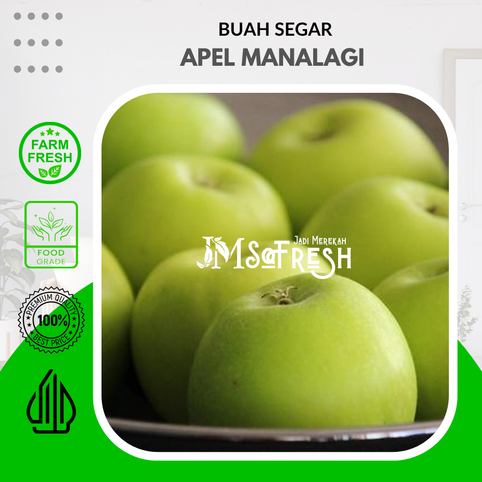 Jual [JM_SoFresh] Buah Apel Manalagi 1Kg / Grade Super, AB, Cherry ...
