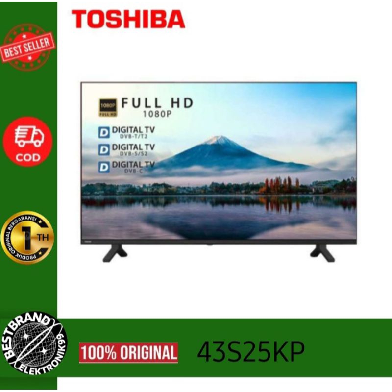 Jual TOSHIBA 43S25KP LED TV 43INCH FULL HD LED TV | Shopee Indonesia