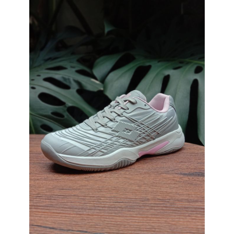 Jual SEPATU BADMINTON LOTTO ACE (GREY) | Shopee Indonesia