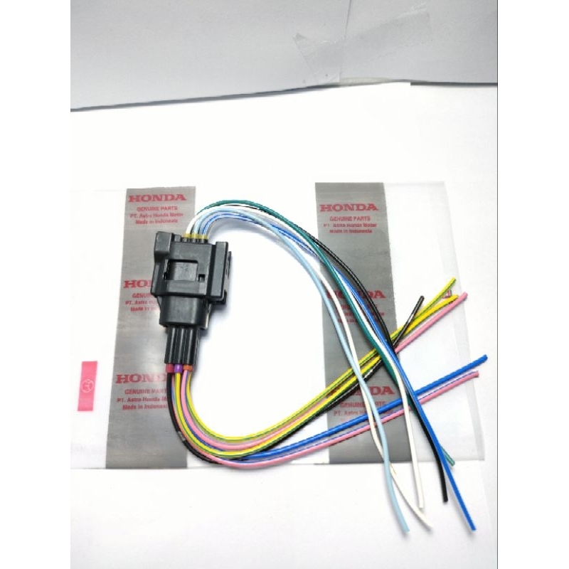 Jual Kabel soket sensor CKP male female pin 6 FI Honda new beat Vario ...