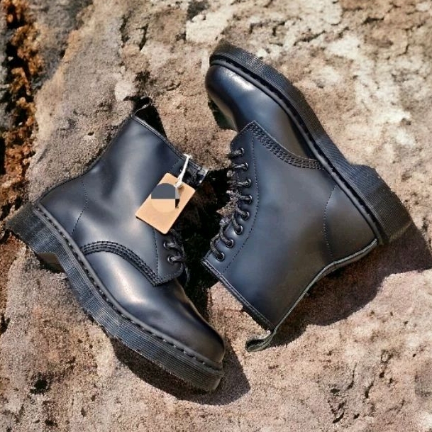 Jual NEW Sepatu Docmart Boots Dr.martens 1460 Mono Smooth Leather Ankle ...