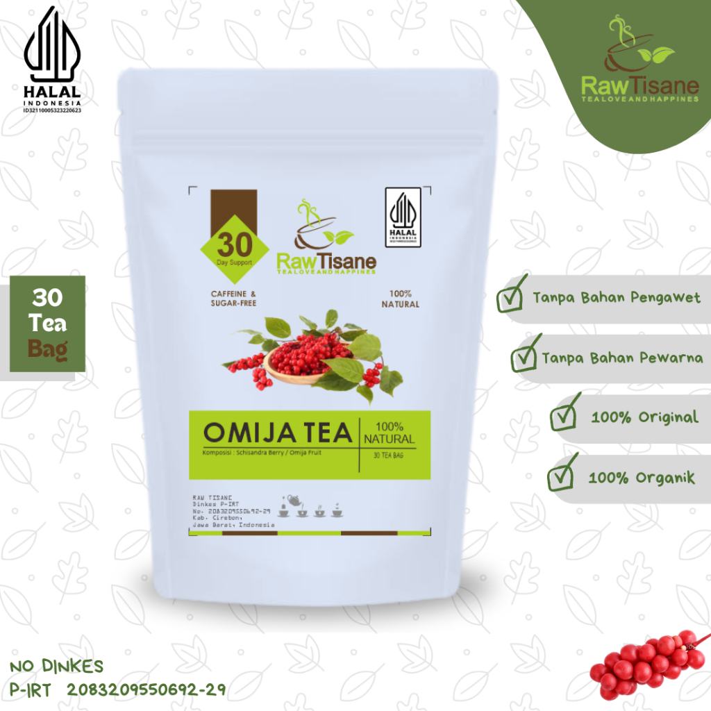 Jual RAW TISANE Omija Tea : Teh Buah Schisandra Berry Isi 30 Tea Bag ...