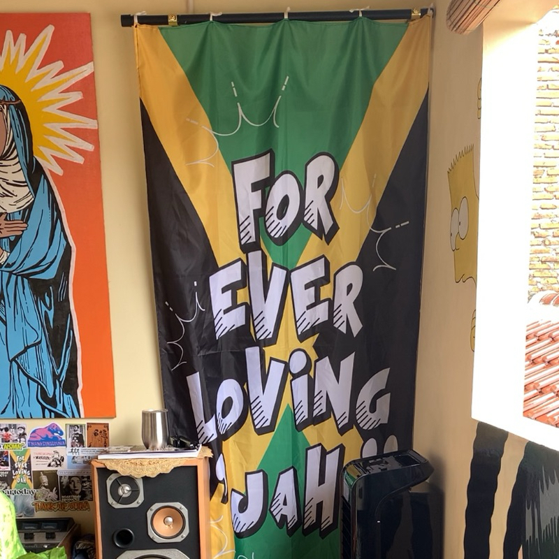 Jual BIG FLAG JAMAICA FOREVER LOVING JAH 100x200 | Shopee Indonesia