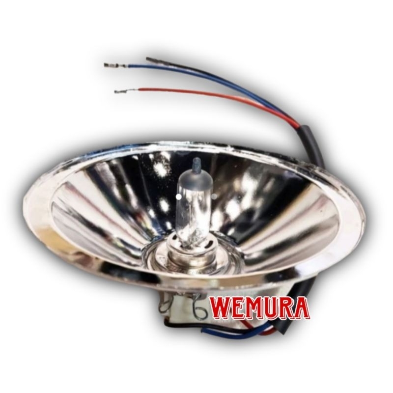 Jual Lampu reflektor jeep 5.75 inch diameter 14 cm + bohlam H4 + Socket ...