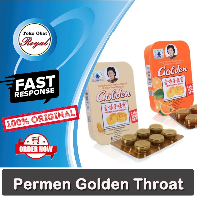 Jual Permen Golden Throat Rasa Ginseng dan Jeruk Pelega Tenggorokan ...