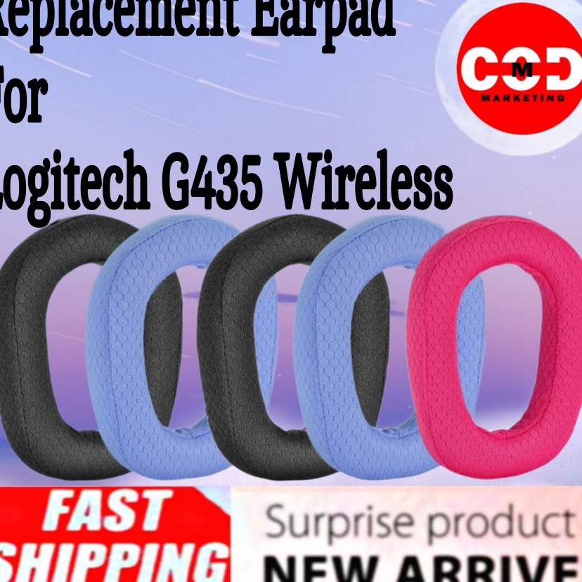 Jual EOH Pad Bantalan Busa Earcup Logitech G435 G 435 Wireless Foam ...