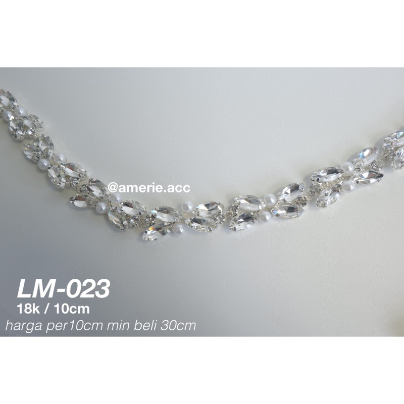 Jual Aksesoris Payet Rangkai Jahit Mutiara LM-023 harga per10cm min beli 30cm Pearl [ Amerie Acc ...