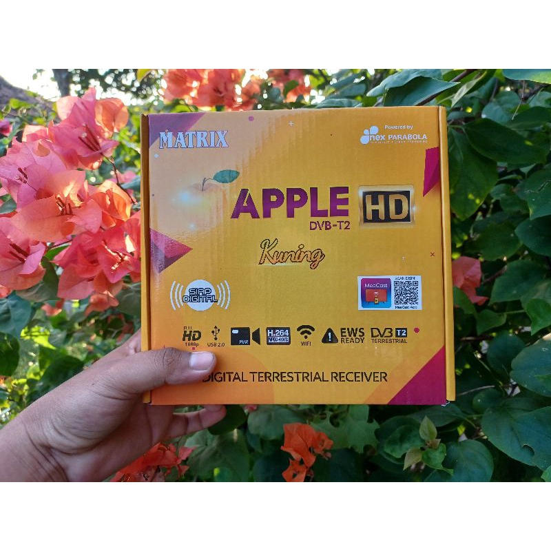 Jual STB Set Top Box Matrix Apple Kuning (Free Packing Dus + Bubble ...