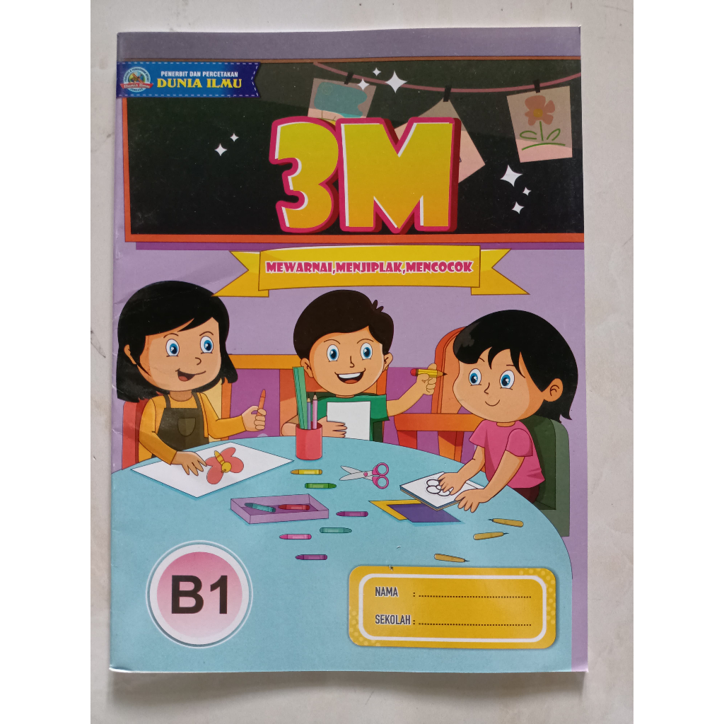 Jual Buku Pengembangan untuk TK B Semester 1: 3M (Mewarnai, Menjiplak ...
