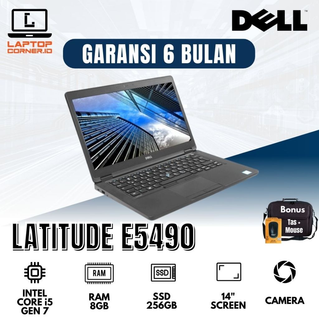 Jual Laptop Dell Latitude E5490 Core i5 Gen 7 RAM 8GB SSD 256GB ...