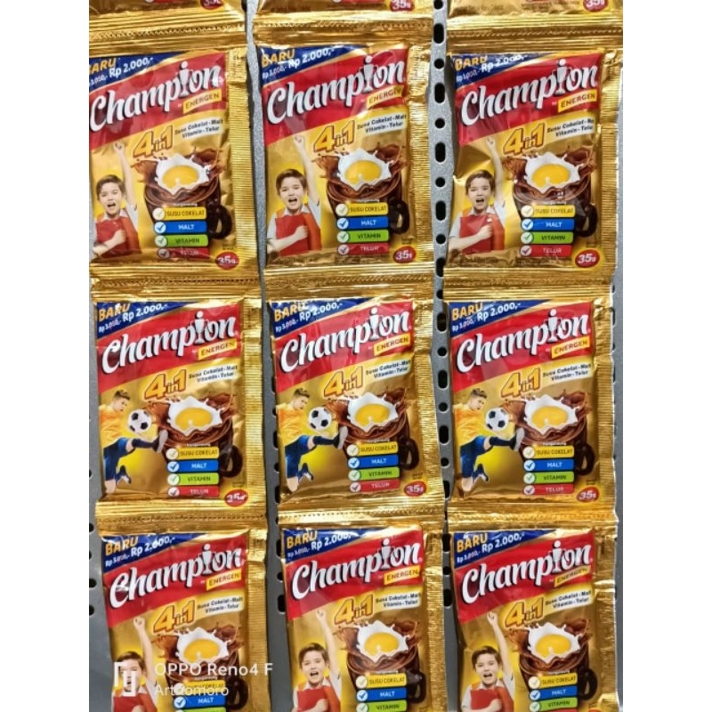 Jual Energen champion 1 renteng isi 10 sachet | Shopee Indonesia