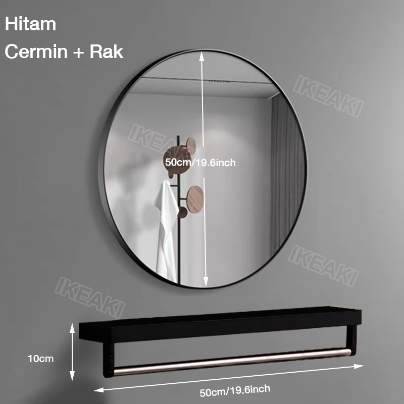 Jual Cermin Kamar Mandi Cermin Bulat Rak Cermin Wastafel Cermin Gantung ...