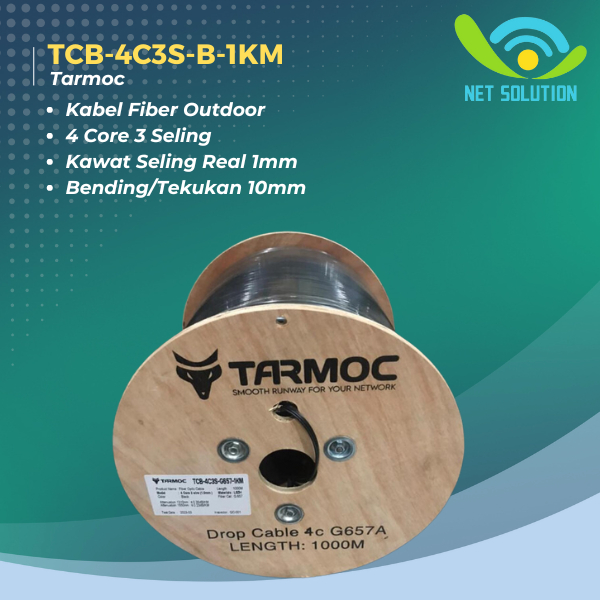 Jual Tarmoc Dropcore Cable FO 4 CORE 3 SELING 1000m/Kabel FO Drop Core ...