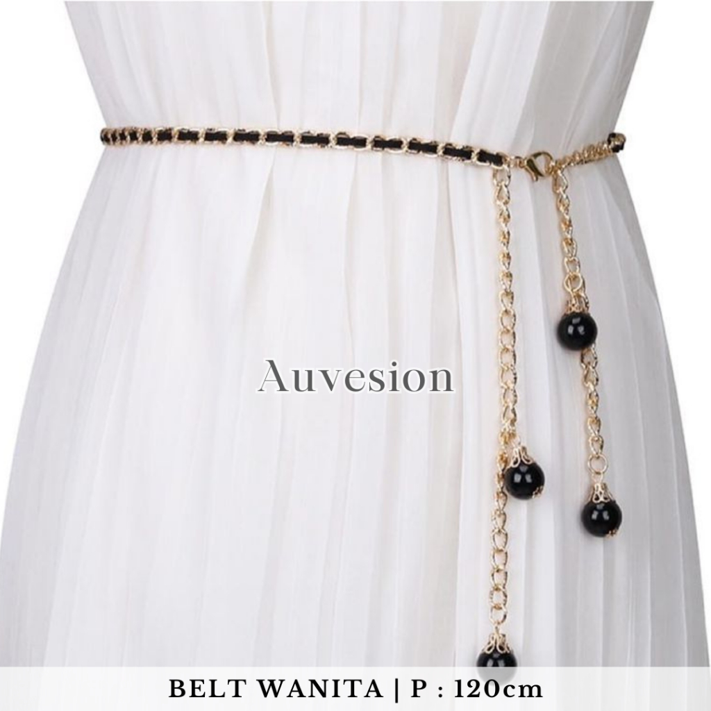 Jual belt rantai hitam elegant wanita | Shopee Indonesia