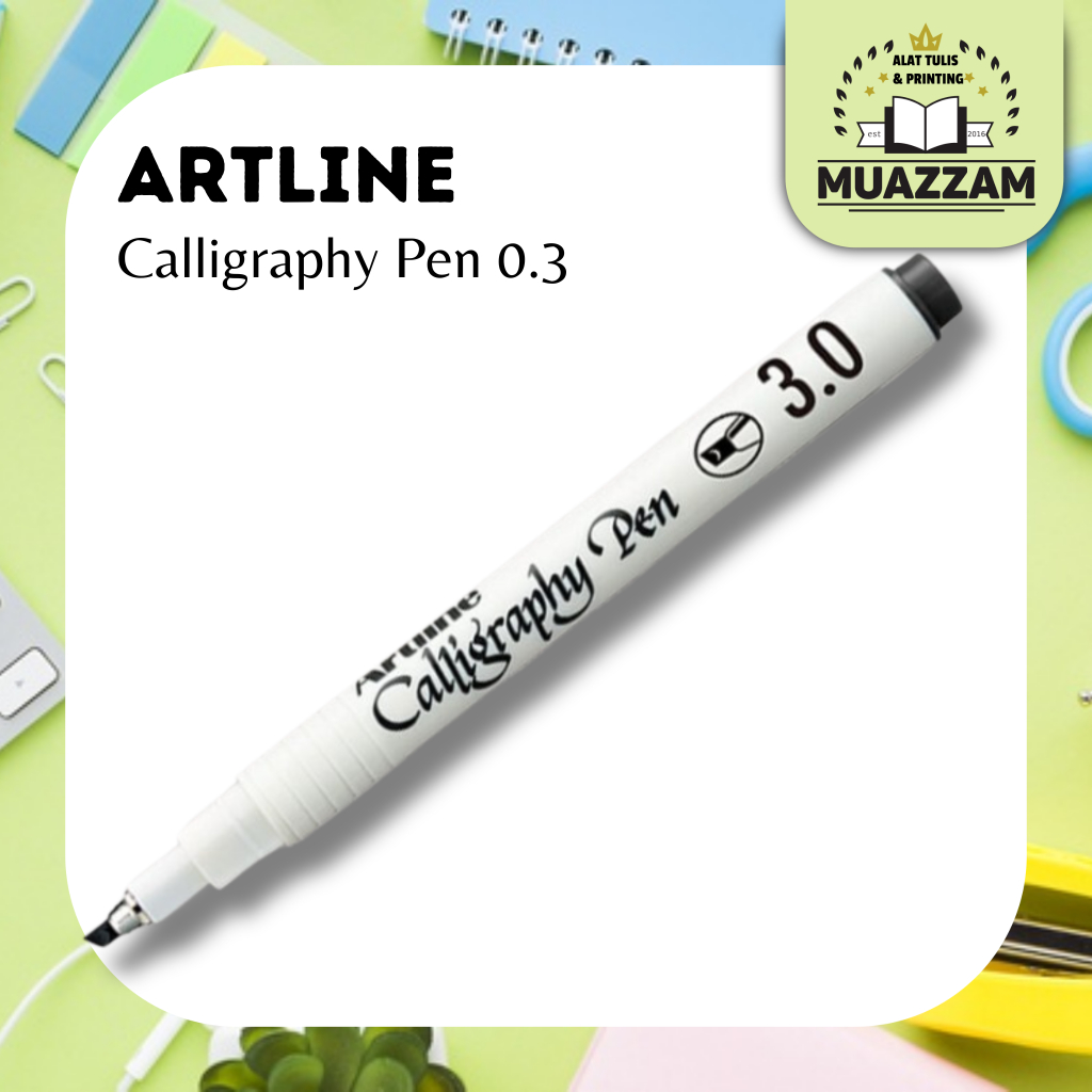 Jual ARTLINE Ballpoint Pulpen Calligraphy Kaligrafi Lettering Pen ...