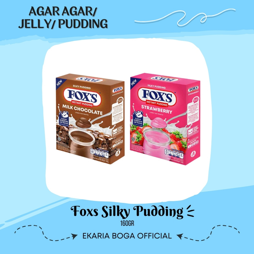 Jual JELLY | AGAR AGAR | PUDDING | SILKY MILK PUDDING | FOX'S | PUDDING ...