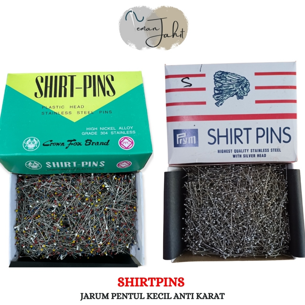 Jual Jarum Pentul Perak Pins / Jarum Pentul Kecil / Shirt Pins Anti ...