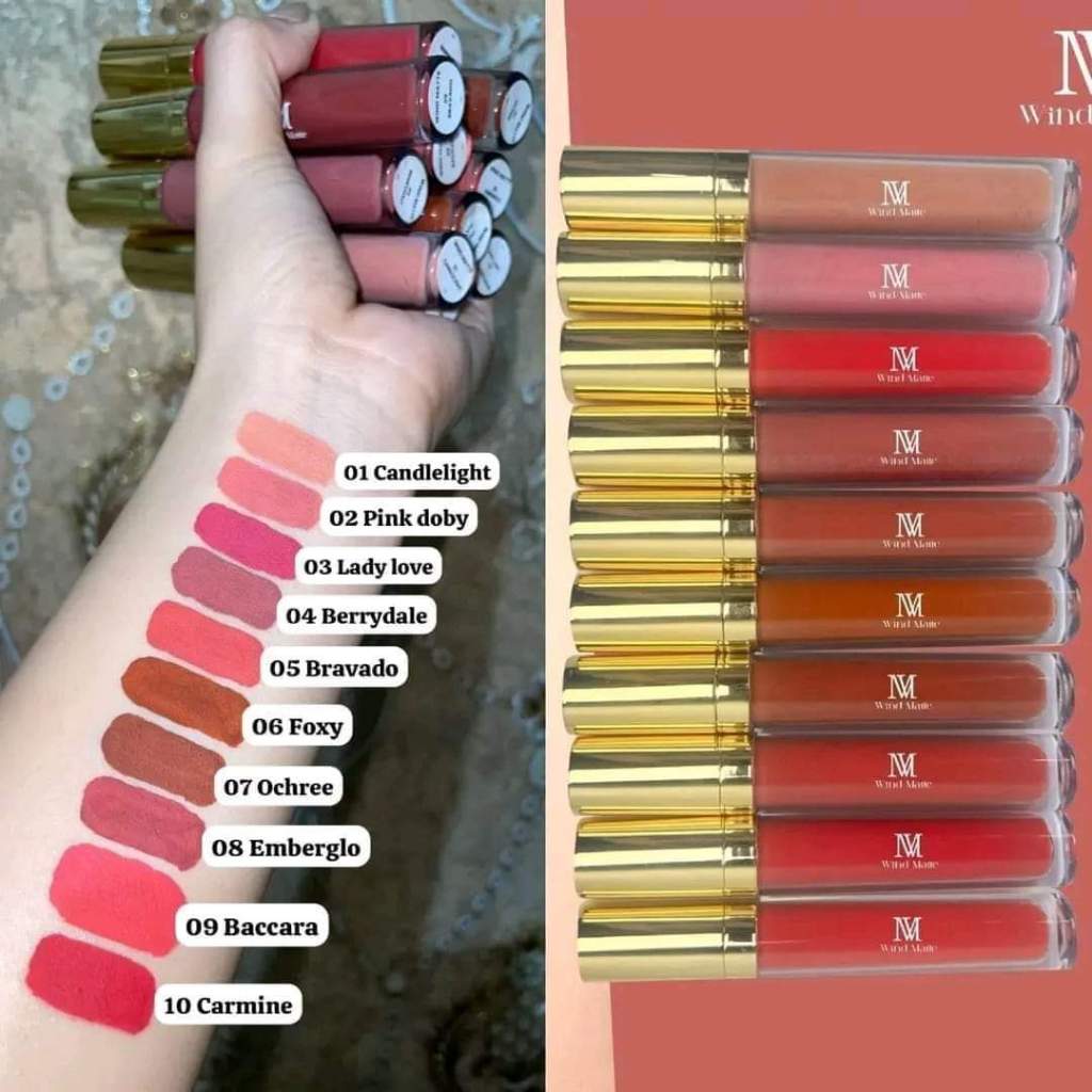 Jual WINDMATTE LIPCREAM (Lipstik matte) 3 IN 1 tahan lama | Shopee ...