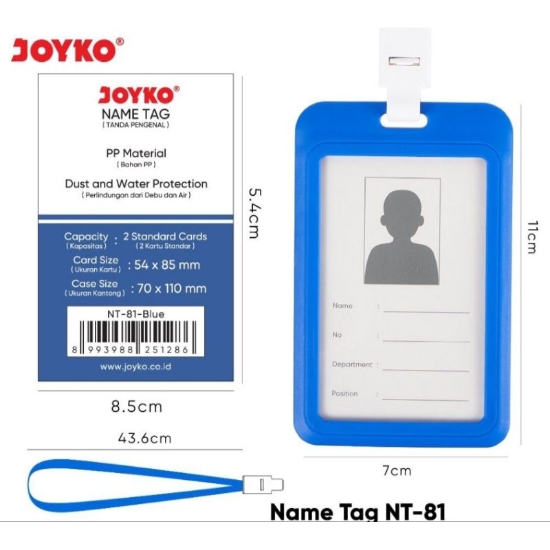 Jual Name Tag Joyko NT-81 (1pcs) | Shopee Indonesia