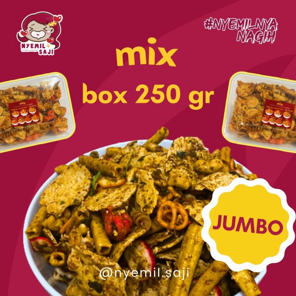 Jual BOX CEMILAN MIX 250 GRAM NYEMILSAJI | Shopee Indonesia