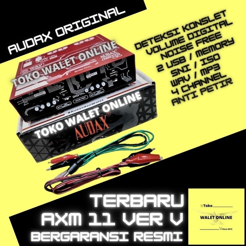 Jual AMPLI WALET AUDAX AXM DIGITAL VERSI TERBARU VOLUME DIGITAL DETEKSI KONSLET PLAYER AMPLIFIER ...