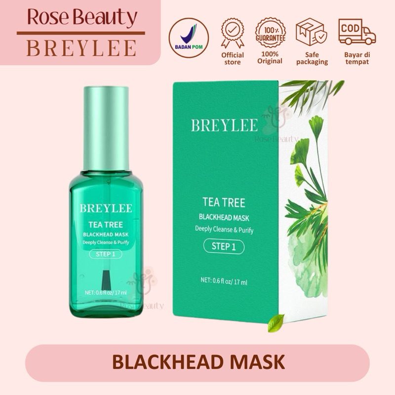Jual BREYLEE Tea Tree Blackhead Mask (STEP 1) - Pengangkat / Pembersih ...