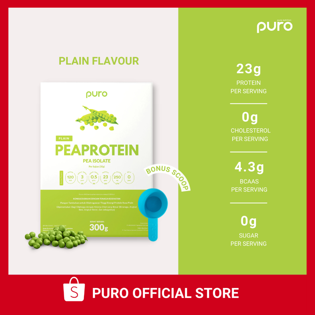 Jual PURO VEGA-PRO Pea Protein Isolate 900gr | Shopee Indonesia
