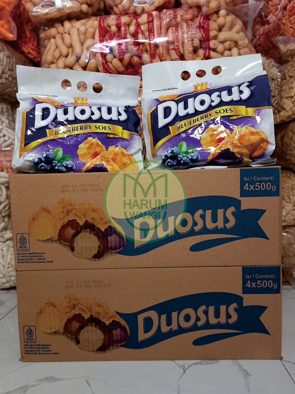 Jual Duosus Soes Sus Isi Rasa-Rasa Blueberry dan Vanilla 500 gr ...