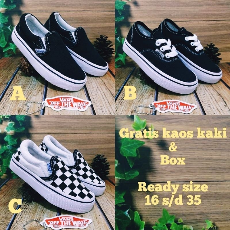 Jual { READY } SEPATU VANS ANAK SLIP ON | SEPATU ANAK LAKI LAKI ...