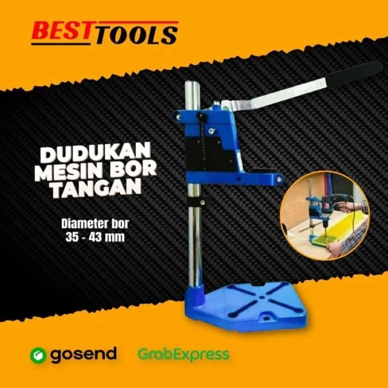 Jual stand drill - stand bor duduk - dudukan bor - standing mesin bor ...