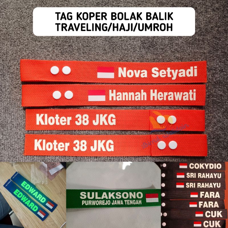 Jual Birrul - Gantungan Koper Tas Custom Nama Sablon Bolak Balik ...