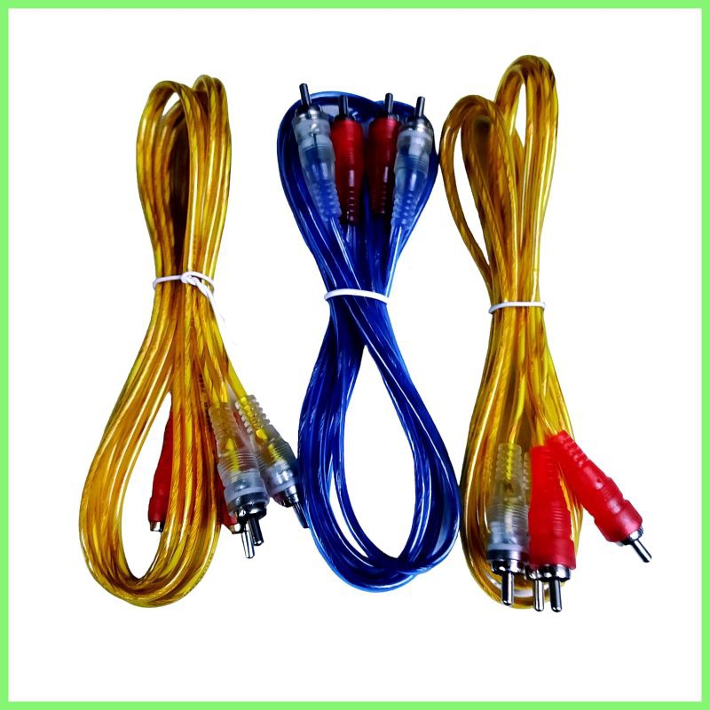 Jual Kabel Audio / Kabel RCA 2-2 Trasparan | Shopee Indonesia