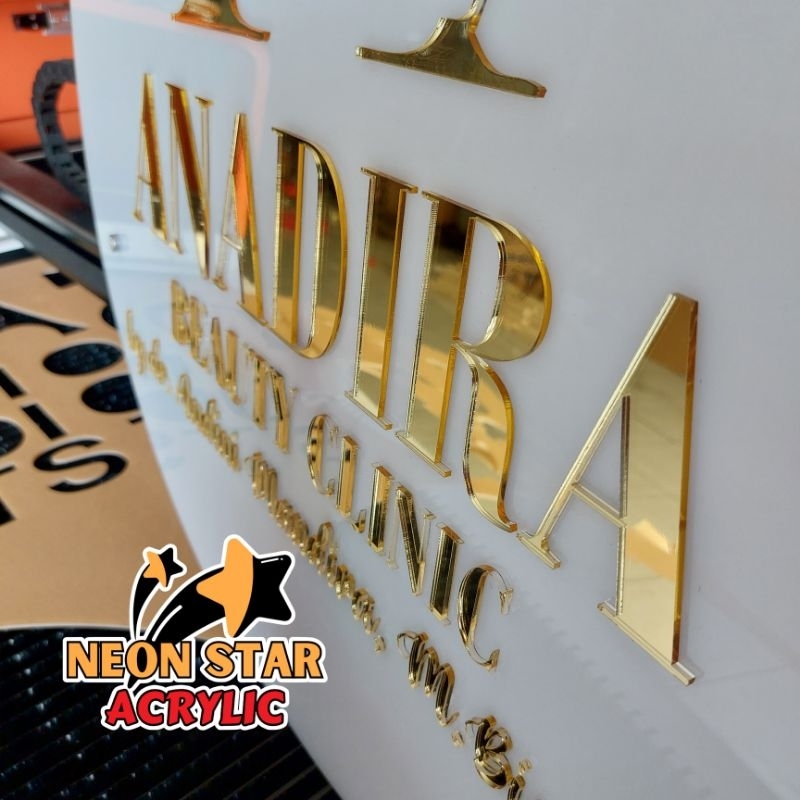 Jual Akrilik Sign Gold Bulat 70cm / Acrylic Sign / Logo Mirror | Shopee ...