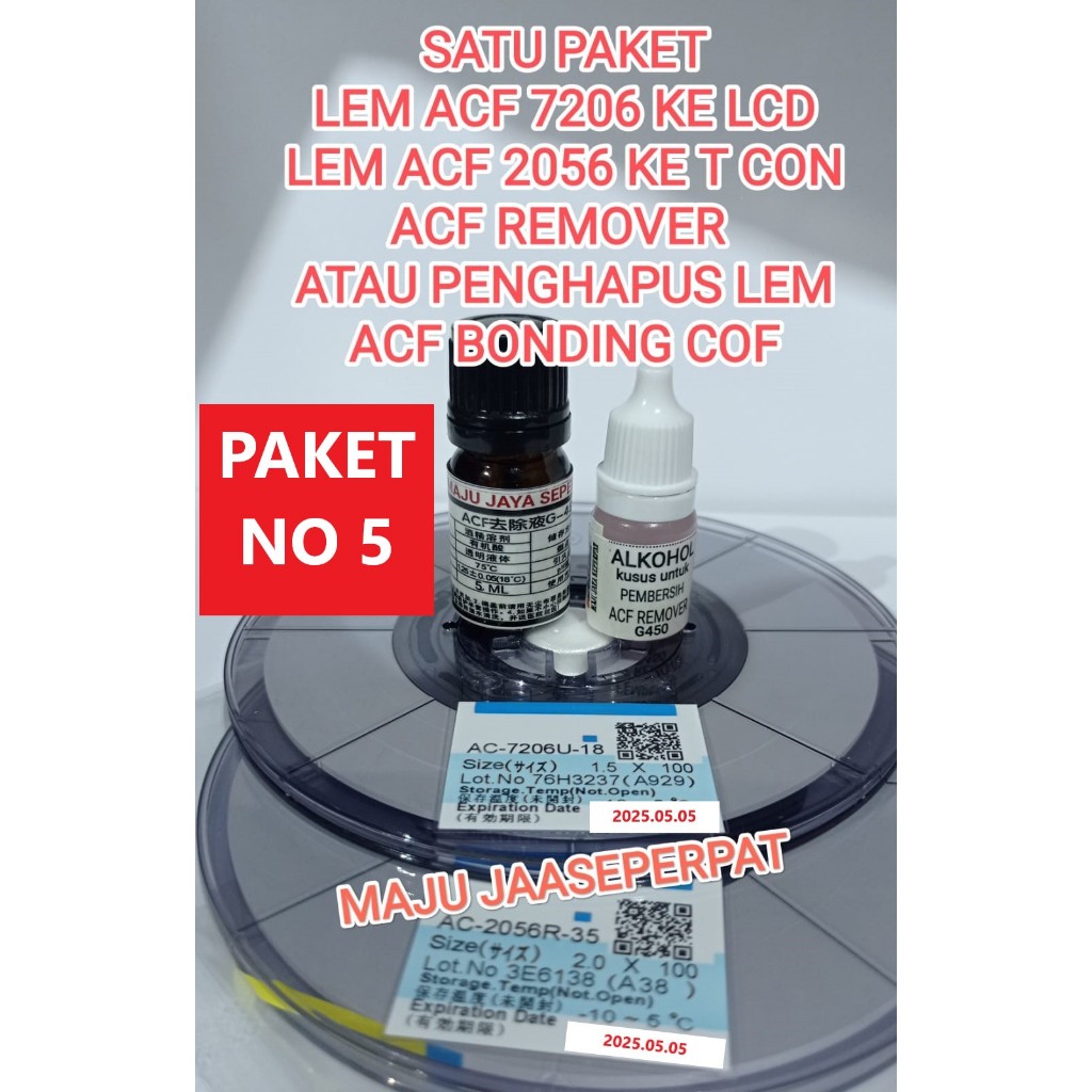 Jual paket - lem acf 7206u 18 , ACF AC 2056 perekat cof ke panel LCD + ACF REMOVER G 450 5ML ...