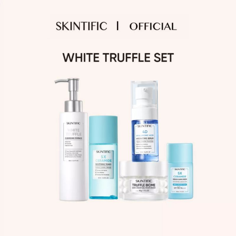 Jual SKINTIFIC 5 pcs - WHITE TRUFFLE SET / BIOME HYDRATING SET ...