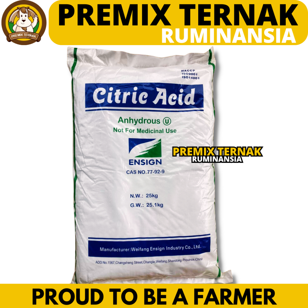 Jual CITRIC ACID ANHYDROUS 1KG - Citroen Asam Sitrat - Asam Sitrun Food ...