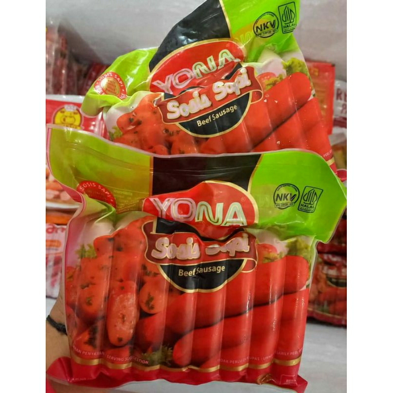 Jual Sosis Sapi Merah Yona 450gryona Sosis Sapi Shopee Indonesia